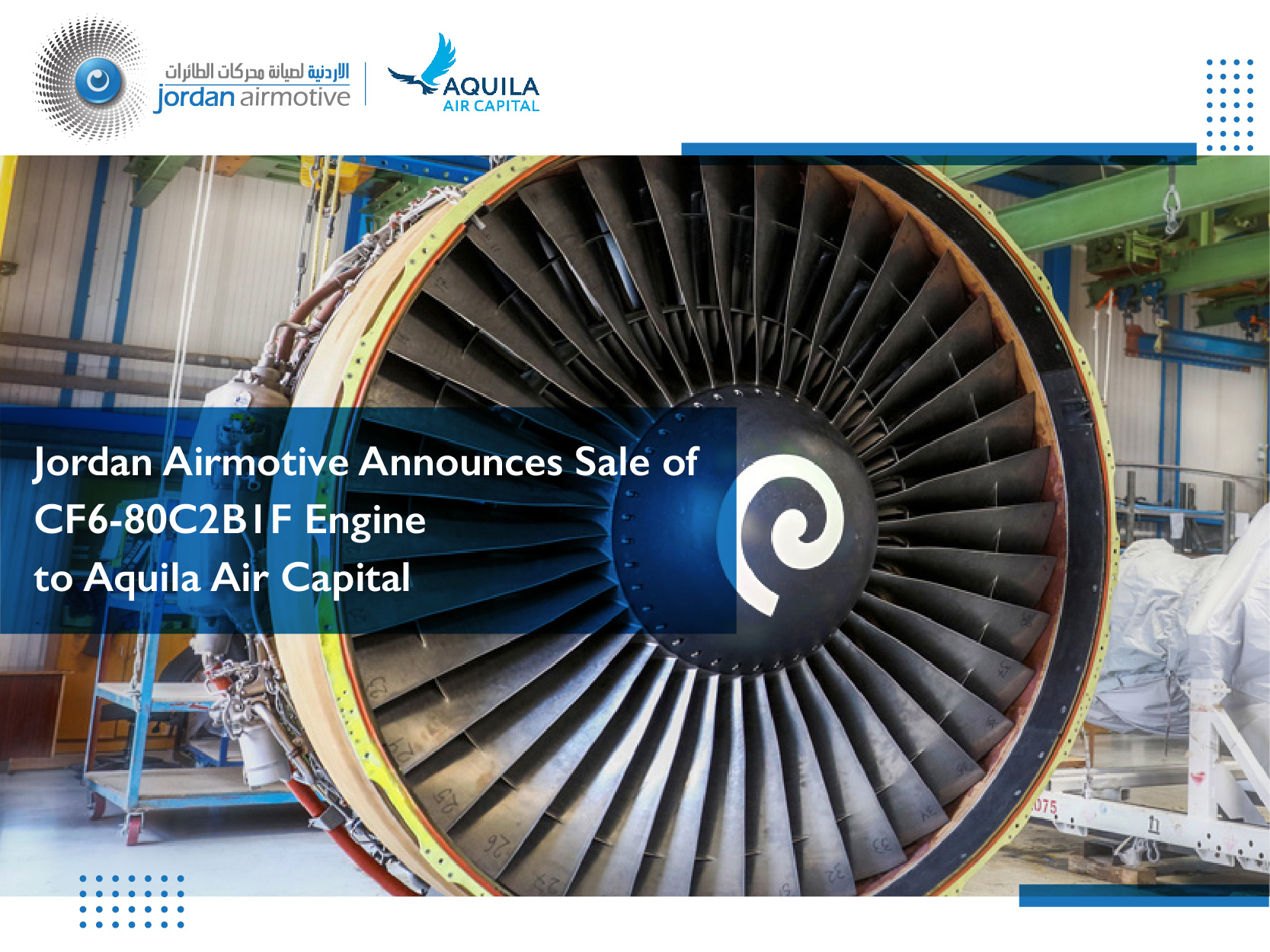 Jordan Airmotive -Jalco - Jordan Airmotive Announces the Sale of a CF6 ...