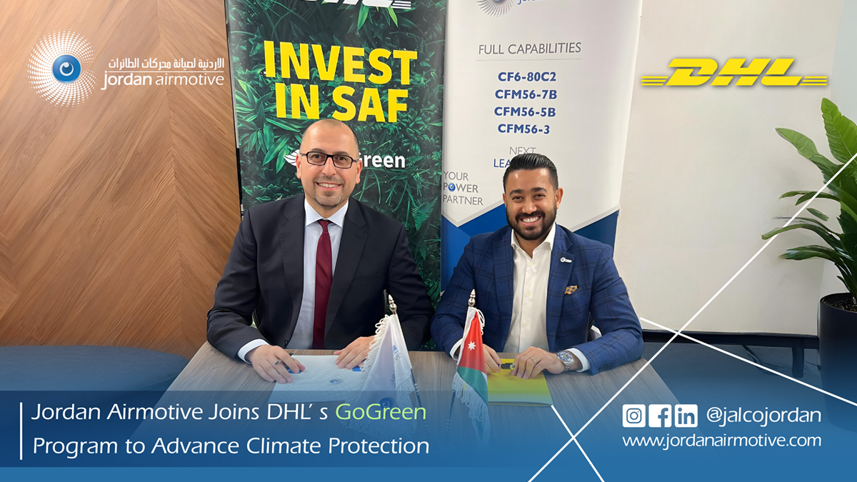 Jordan Airmotive -Jalco - Jordan Airmotive Joins DHL’s GoGreen Program ...